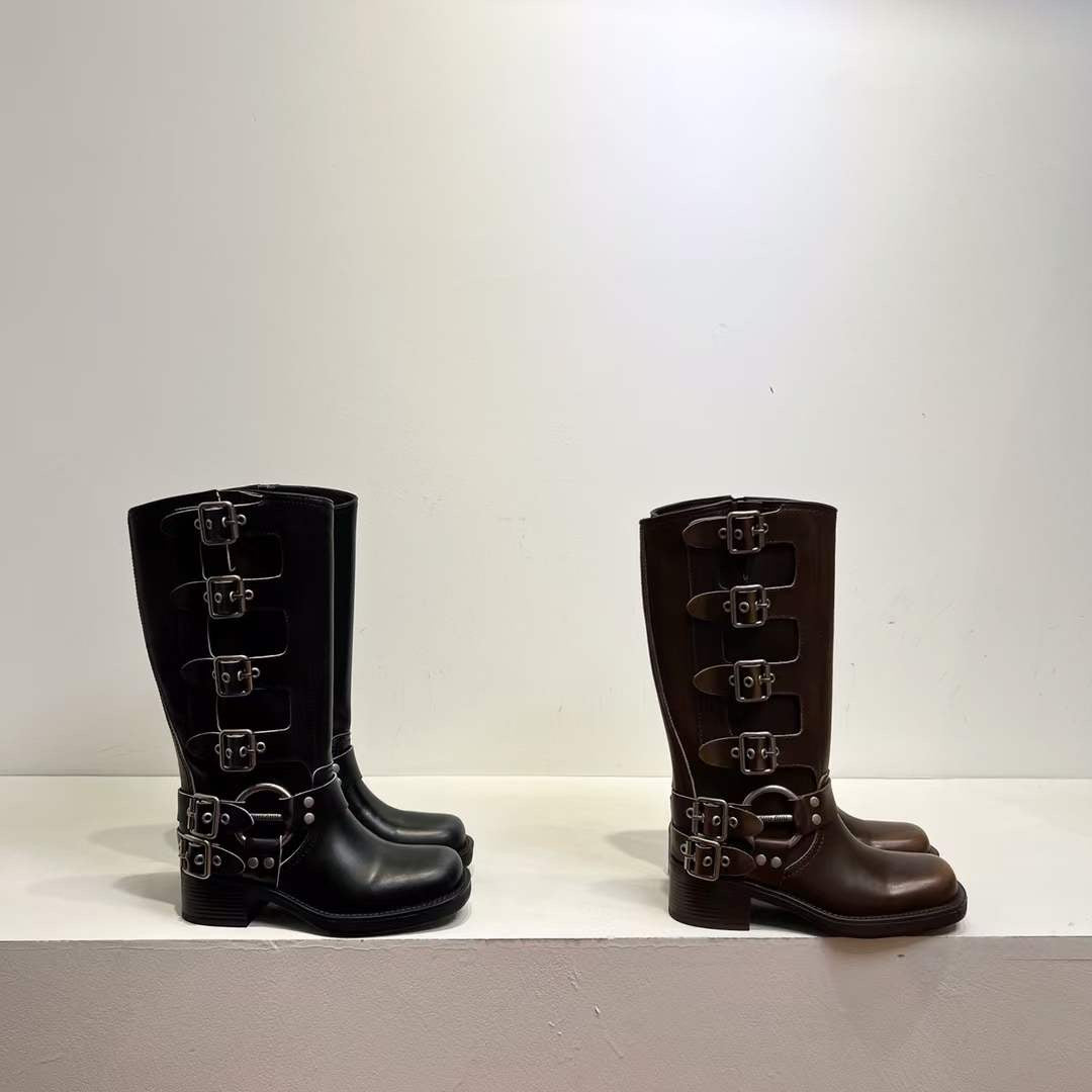 Bravo boots full buckles – Anna Xi